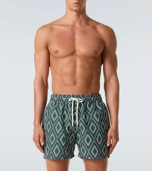 Frescobol Carioca Rio Printed Swim Trunks - Green
