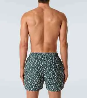 Frescobol Carioca Rio Printed Swim Trunks - Green
