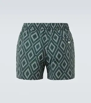 Frescobol Carioca Rio Printed Swim Trunks - Green