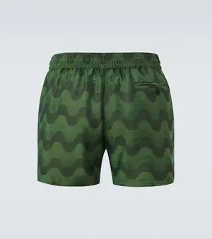 Frescobol Carioca Rio Printed Swim Trunks