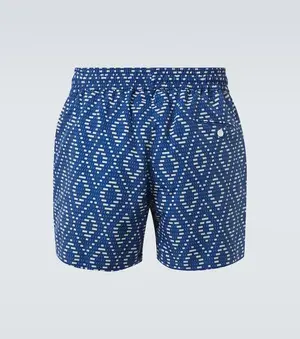 Frescobol Carioca Rio Printed Swim Trunks