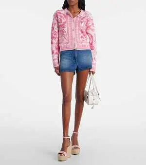 Versace Medusa '95 Leather Espadrille Wedges