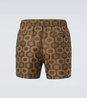 Frescobol Carioca Rio Sport Printed Swim Trunks - Brown