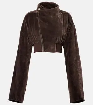 Rick Owens Hollywood Cropped Jacket - Brown