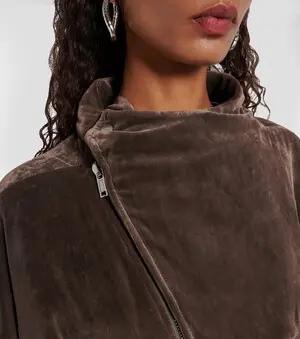 Rick Owens Hollywood Cropped Jacket - Brown