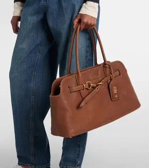 Miu Miu Aventure Large Leather Tote