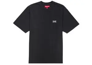 Supreme Warm Up Washed Short Sleeve Top - Black