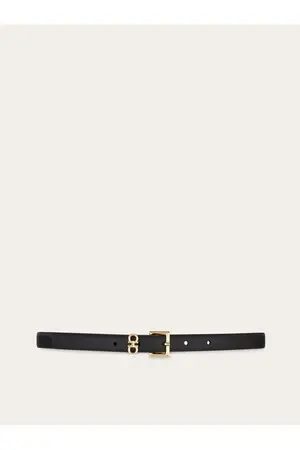 FERRAGAMO Fixed Gancini Belt - Black