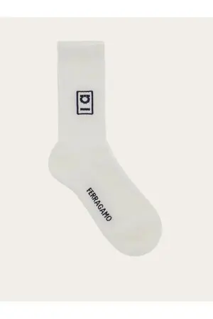 FERRAGAMO Hug Sports Socks - White
