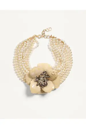Valentino Garavani Fleur Lumineuse Necklace - Gold