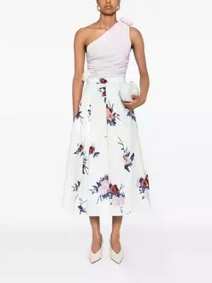 Erdem Pleated Midi Skirt