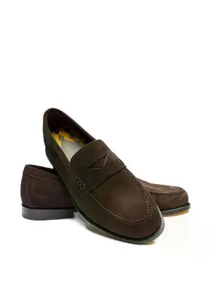 DOUCAL'S Suede Penny Loafers