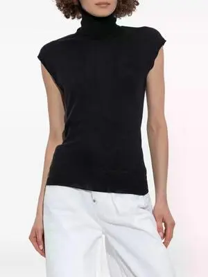Dsquared2 Cap-sleeve Turtleneck Top