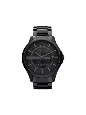 Armani Exchange 46mm Round Face Watch - Black