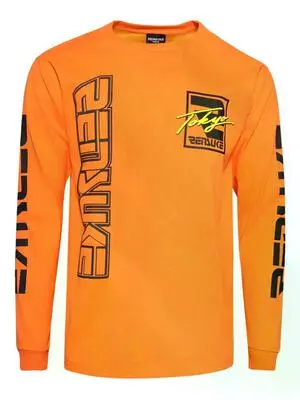 RENSUKE TOKYO Long-sleeve Tie-dye T-shirt - Orange