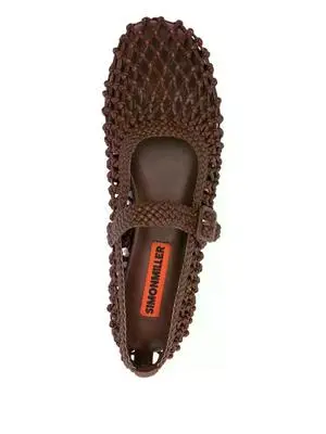 SIMONMILLER Riad Knotted Ballet Flats - Brown
