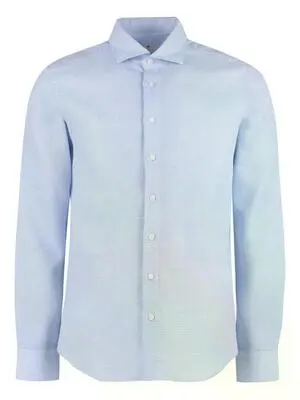 BASTONCINO Micro-check Shirt - Blue