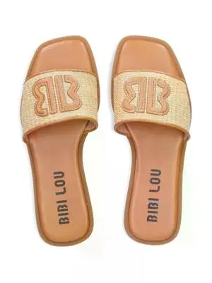BIBI LOU Logo-embroidered Flat Sandals