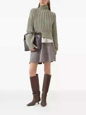 Brunello Cucinelli Balloon-sleeve Blouse