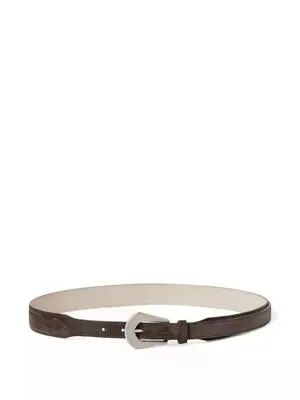 Brunello Cucinelli Suede Belt - Brown