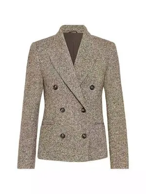 Brunello Cucinelli Double-breasted Blazer - Brown