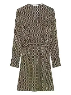 Marc O'polo Geometric-pattern Wrap Dress
