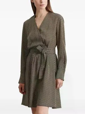 Marc O'polo Geometric-pattern Wrap Dress