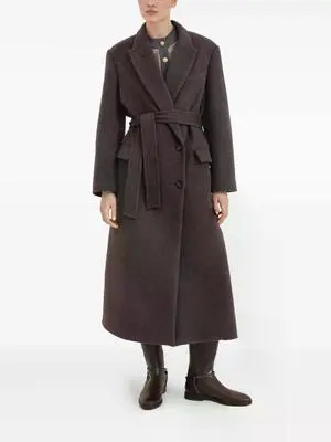 Brunello Cucinelli Double-breasted Belted Coat