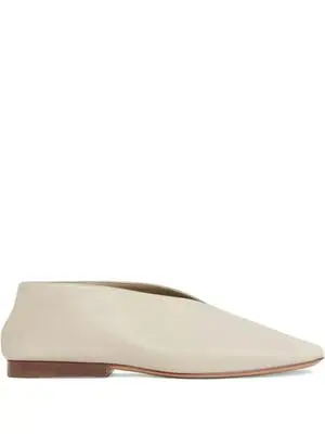 MANSUR GAVRIEL Leather Ballet Flats - Light Grey