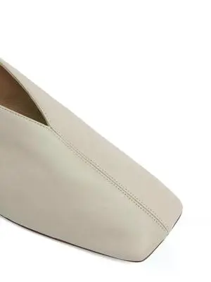MANSUR GAVRIEL Leather Ballet Flats - Light Grey