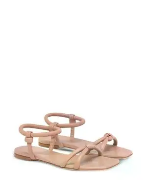 GIANVITO ROSSI Knotted Leather Sandals