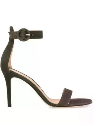 GIANVITO ROSSI Ankle-strap Suede Sandals