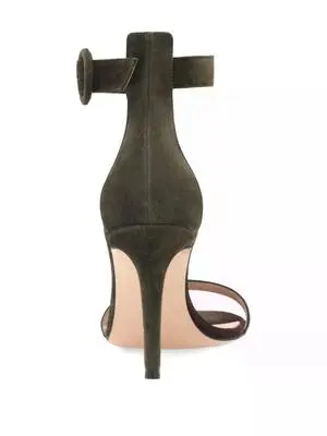 GIANVITO ROSSI Ankle-strap Suede Sandals