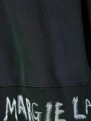 MAISON MARGIELA Cotton Logo-print Sweatshirt - Black