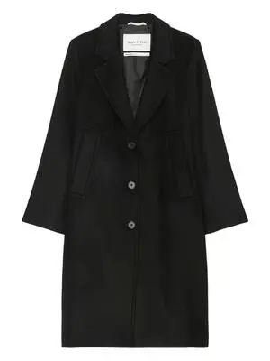 Marc O'polo Single-breasted Wool Coat - Black