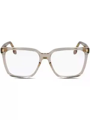 Victoria Beckham Square-frame Glasses - Neutrals