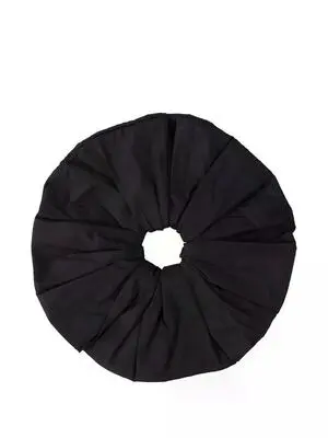 HAI Dupion Frill Scrunchie - Black