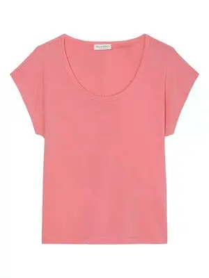Marc O'polo Scoop-neck Cap-sleeve Top - Pink