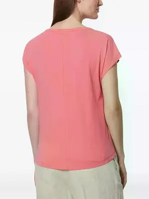 Marc O'polo Scoop-neck Cap-sleeve Top - Pink