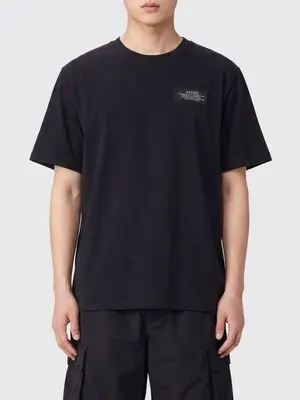 Amiri Crewneck Pure Cotton T-shirt With Contrasting Logo - Black