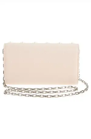 CHRISTIAN LOUBOUTIN Paloma Leather Clutch - Leche/ Multi