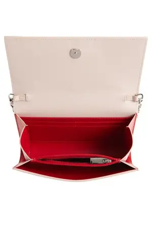 CHRISTIAN LOUBOUTIN Paloma Leather Clutch - Leche/ Multi