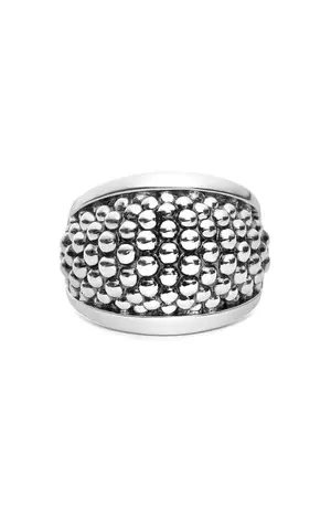 Lagos Signature Caviar Dome Ring