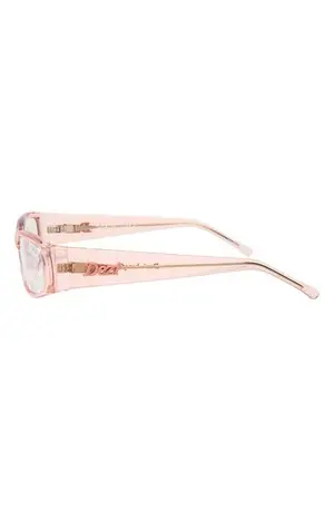Dezi Desk Sidez Rectangular Blue Light Blocking Glasses - Crystal Pink / Bluelight