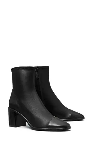 Tory Burch Cap Toe Bootie - Perfect Black