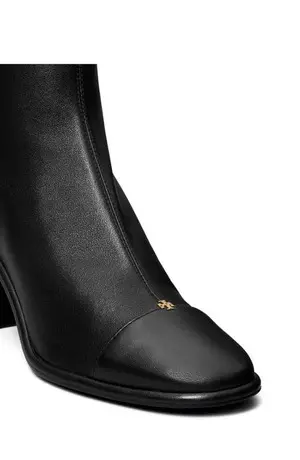Tory Burch Cap Toe Bootie - Perfect Black