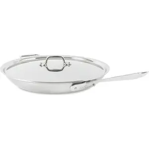 ALL-CLAD D3 Fry Pan With Lid - Silver