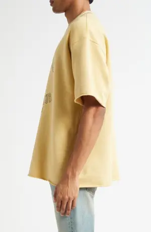 GOLDEN GOOSE Journey Oversize Shirt Sleeve Graphic Sweatshirt