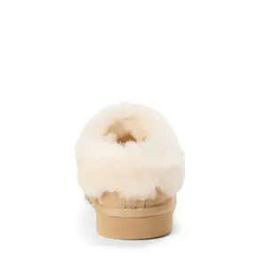 DEARFOAMS Fireside Adelaide Shearling Clog Slipper - Sand