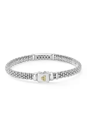 Lagos Diamond Lux Caviar Bracelet - Silver/diamond